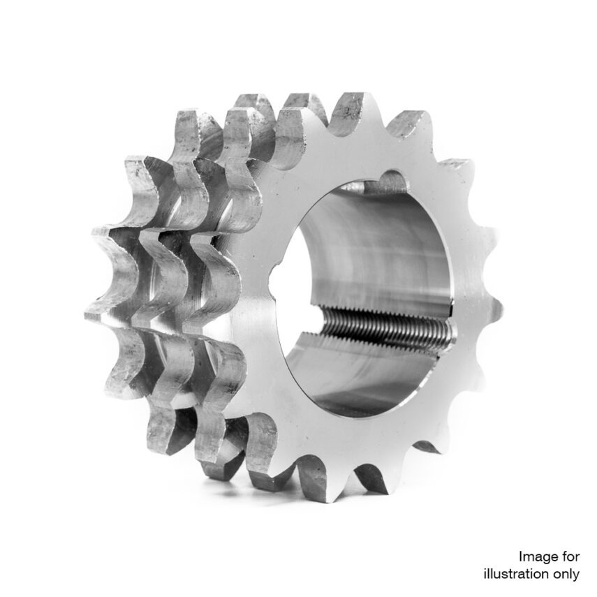 15 Tooth 12B Triplex Taper lock (1615) Sprocket (3/4 Pitch Chain ...